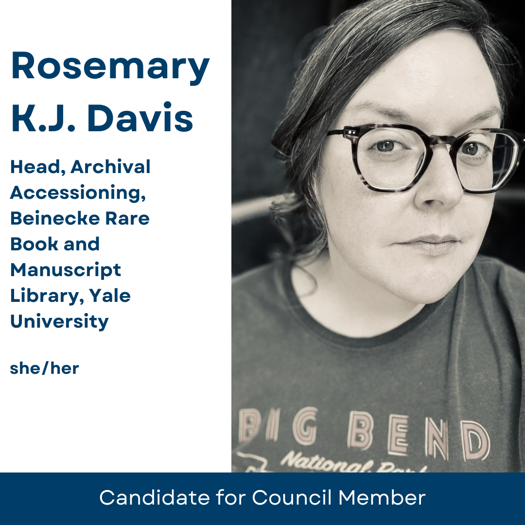 Rosemary K. J. Davis, Candidate for Council | Society of American ...